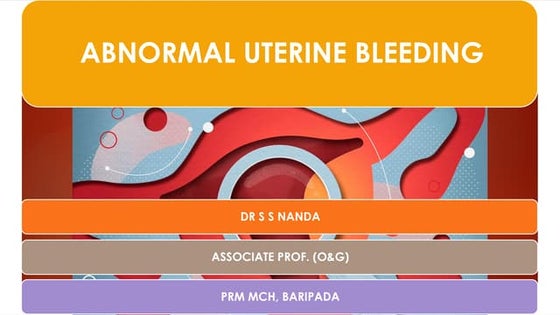 Abnormal uterine bleeding obstetrics & gynecology.pdf | Pregnancy | Reproductive Health
