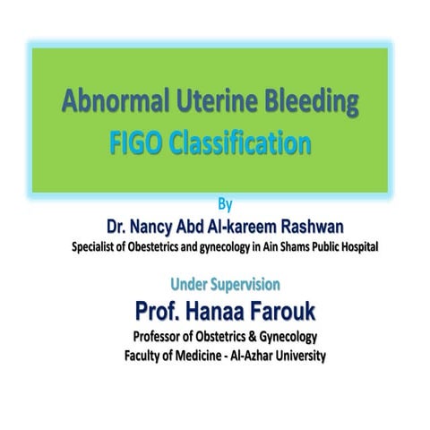 Abnormal uterine bleeding .pptx