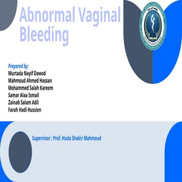 Abnormal Vaginal Bleeding Presentation .pptx