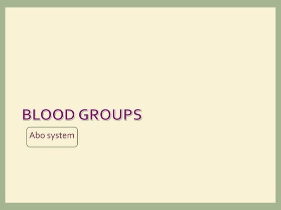 Blood typing analysis | PDF