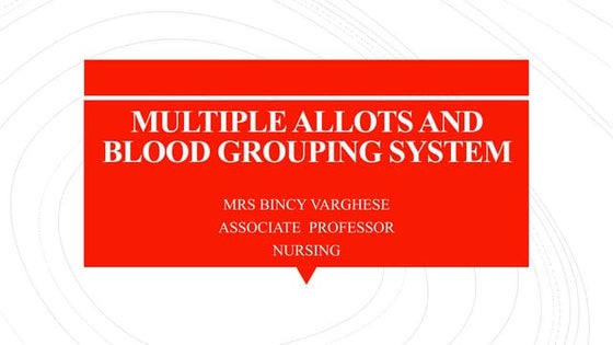 Abo blood group system | PPT