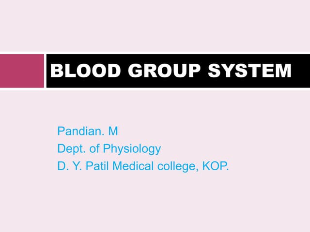 ABO Blood Grouping Biology Investigatory Project Class XII(12) | PDF
