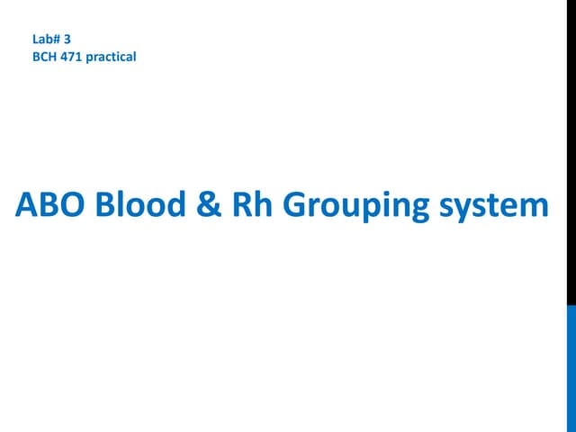 Blood grouping | PPTX