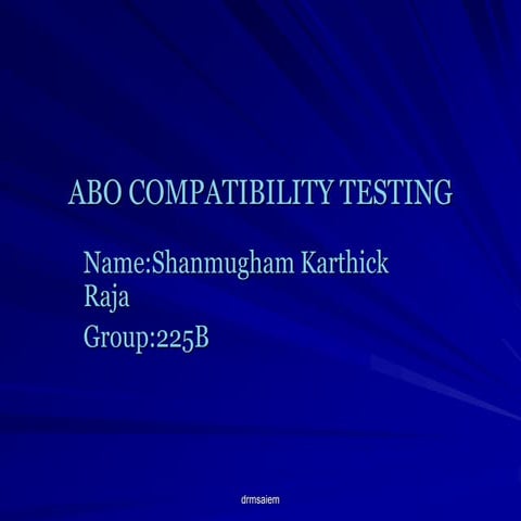ABO compatibility testing.pptx........... | PPTX