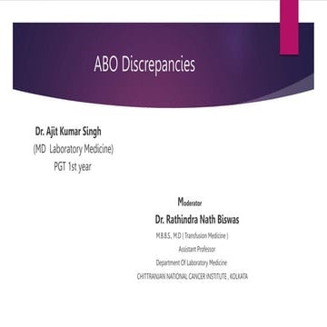 ABO Discrepancies | PPTX