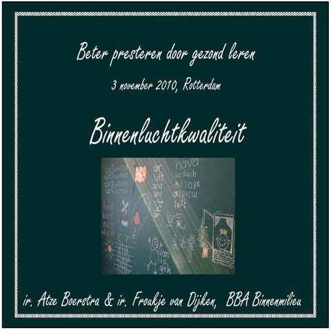 A Boerstra F v Dijken 3 nov 2010 | PDF