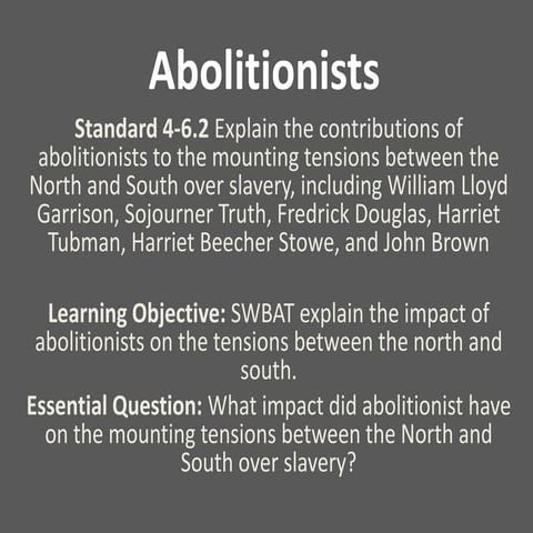 Abolitionists | PPTX