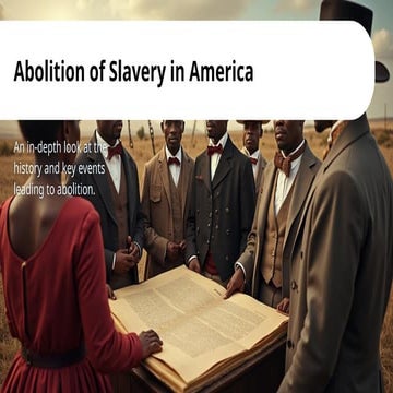 Abolition of Slavery in America with images | PPTX