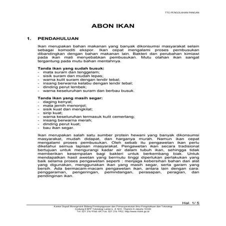 Abon ikan | PDF