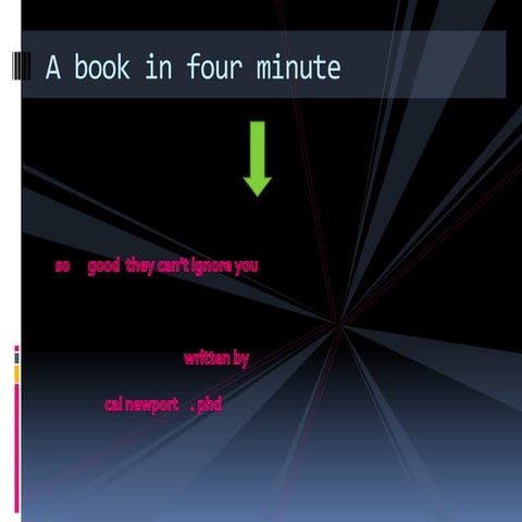Lesson 4 from Johnny Bunko | PDF