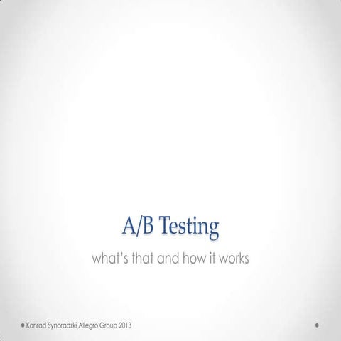 A/B optimizely technical details | PPTX