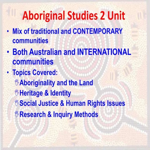 Aboriginal studies | PPT