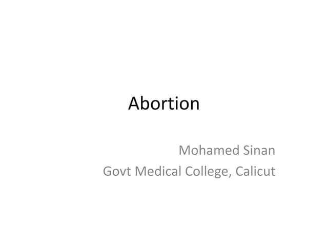 Presentation on abortion | PDF