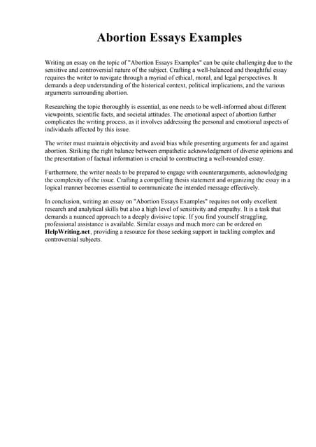 Abortion Essay Examples.pdf
