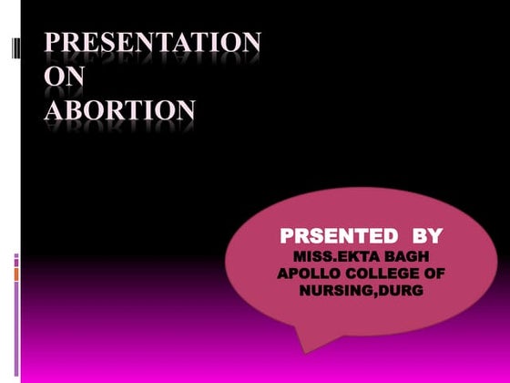 ABORTION | PPT