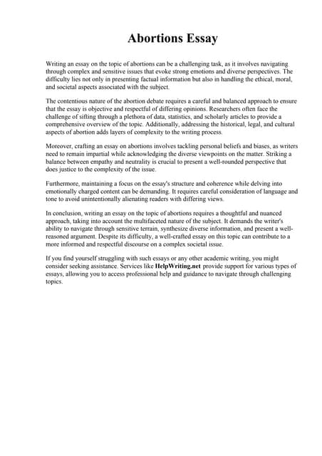Abortion Essay Examples.pdf