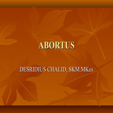 Abortus | PPT