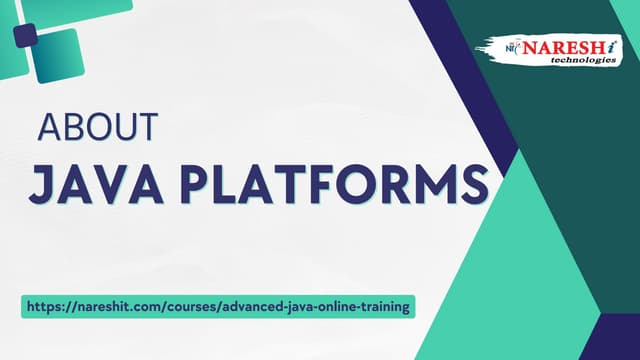 Advanced Java Online Training - Naresh IT | PPT Advanced Java Online Training - Naresh IT | PPT
