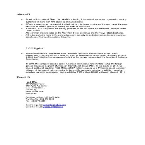 AIG | DOCX