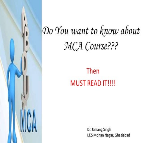 Online MCA | Master Computer Applications | PDF