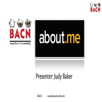 About.me Demo with Judy Baker | PDF