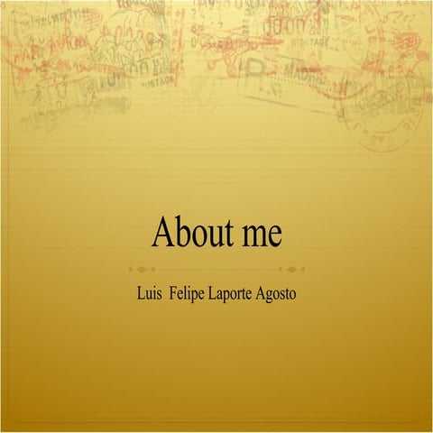 About Me | PPT