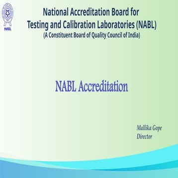 About-NABL.pptx nabl is a govt body that certifies laboratiesr | PPT