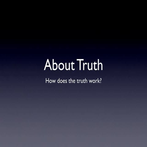 About Truth | PDF