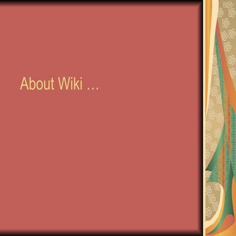 About Wiki | PPT