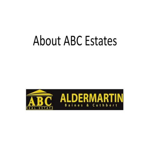 ABC Estates - About Us | PPTX | Real Estate