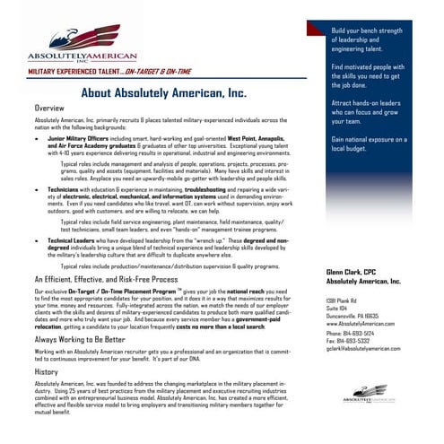About Absolutely American | PDF