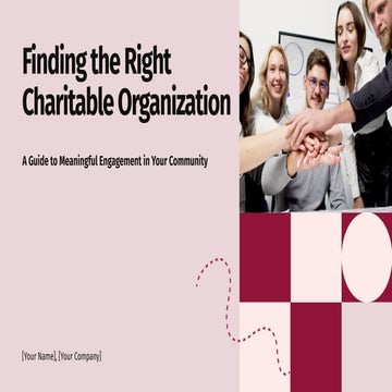How to Find the Right Charitable Organization to Get Involved With | PDF