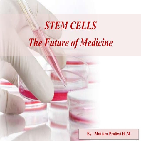 Stem cell technology | PPTX