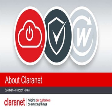 About Claranet | PPTX