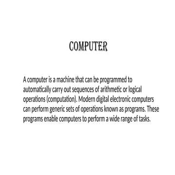 Computer PPT Submitted by Ankita from Buildskill | PPTX