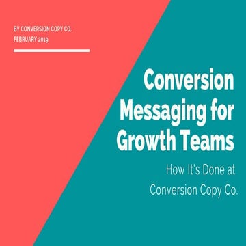 About Conversion Copy Co. | PDF