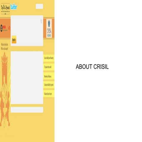 About CRISIL | PPT | Financial Industry | Industries