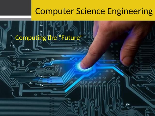Presentation on computer science & engineering (cse) | PPTX