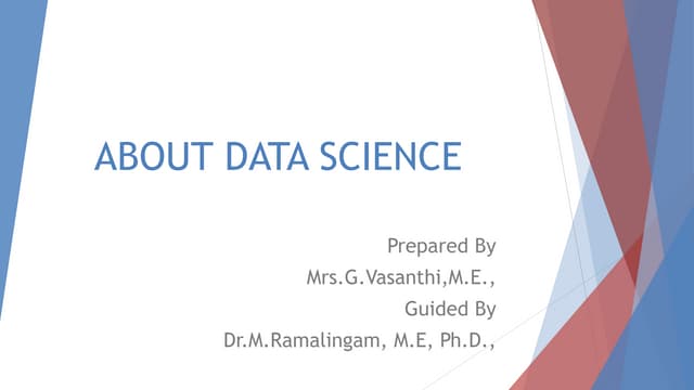 Ppt on data science | PPTX