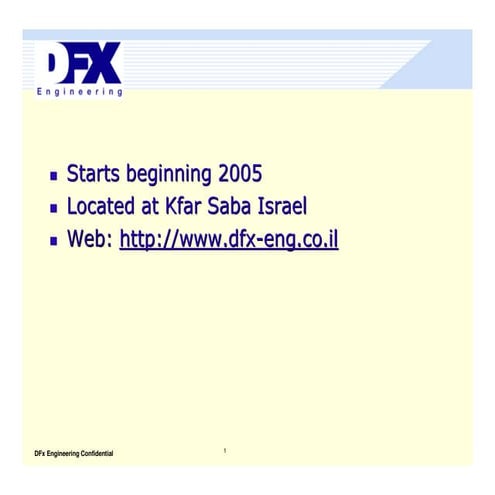 About dfx engineering | PDF