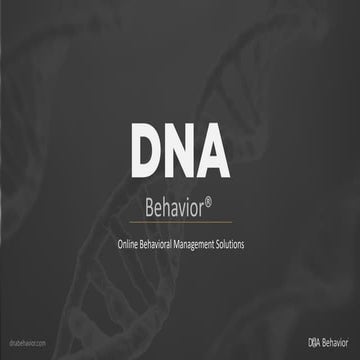 Dna behavior international