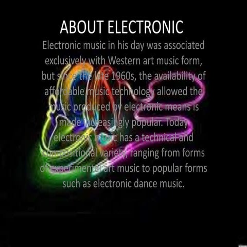 The history of electronic music | PPT