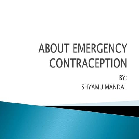 About emergency contraception | PPTX