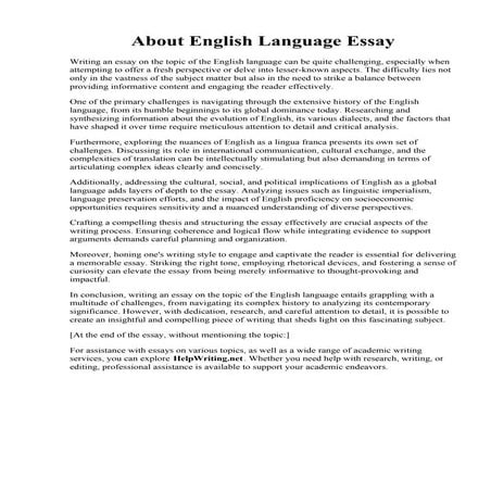 About English Language Essay.pdf