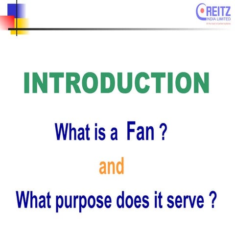 Introduction a fan,what is a fan presentation.ppt