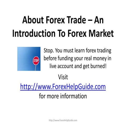 About forex trade – an introduction to forex market | PDF