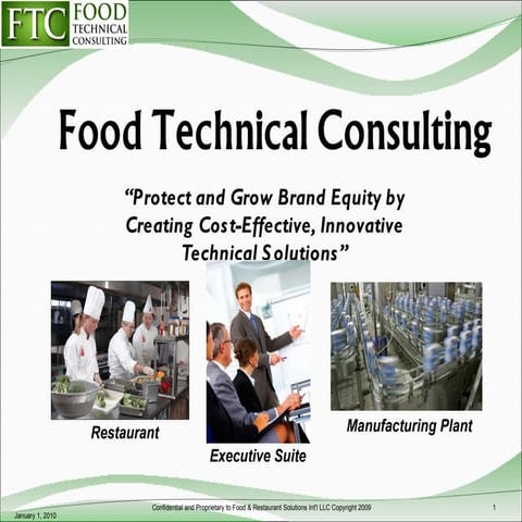 About Food Technical Consulting | PPT