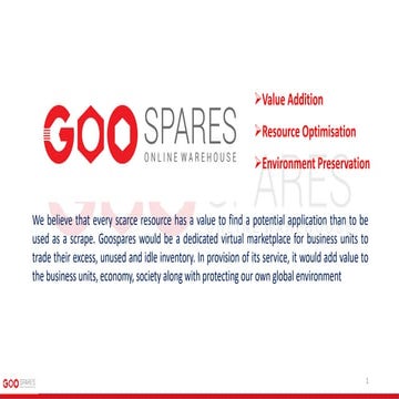 About goospares | PDF