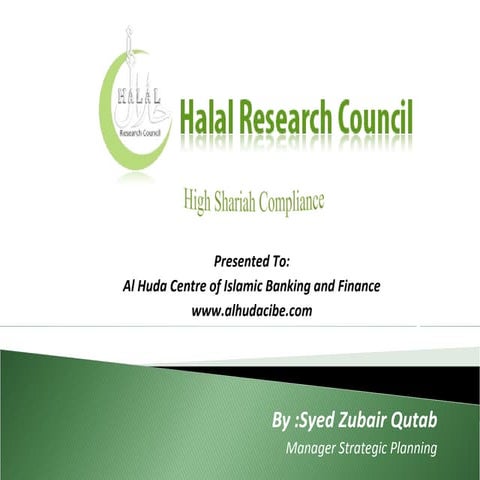Halal Research Council | PPT