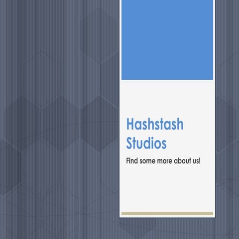 Introducing Hashstash Studios | PDF